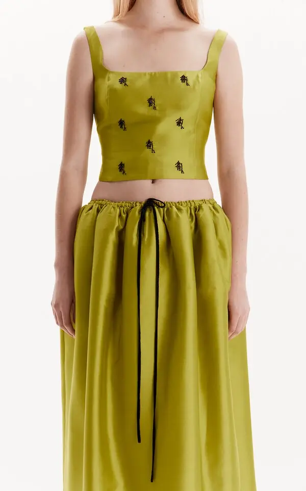 HARRIS TAPPER Exclusive Ophelia Wool-silk Maxi Skirt