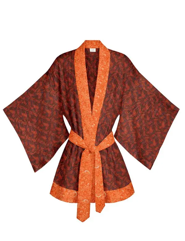 ARTEMIS MUSE One Of A Kind Recyled Sari Kimono Unique One Hundred And Thirty Two