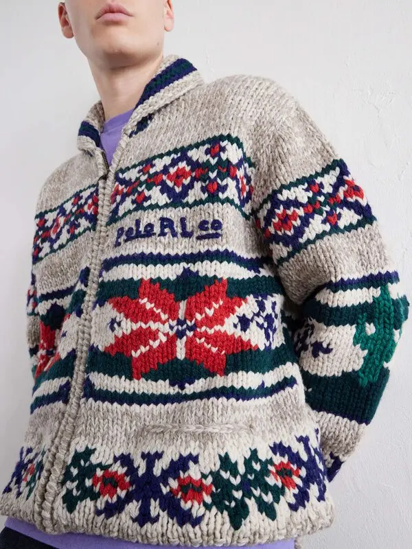 Polo Ralph Lauren Logo-embroidered Fair Isle Wool Zip-up Cardigan