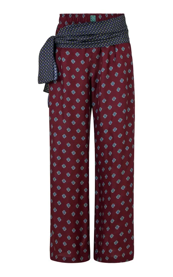 CONNER IVES Pyjama Satin Wide-leg Pants - Multi