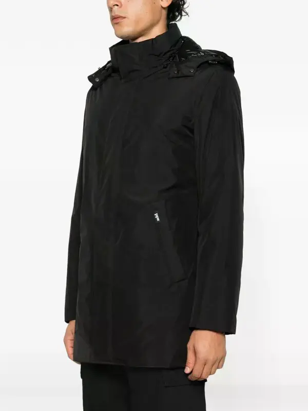 Add Hooded Concealed-fastening Coat