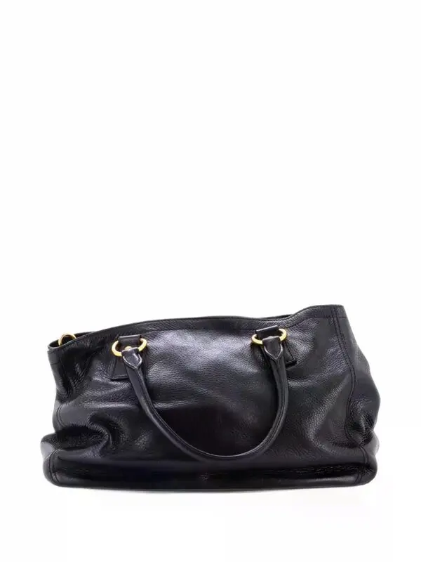 Prada Convertible Shopping Vitello Daino Large Tote Bag