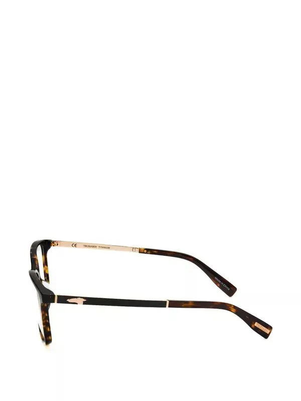 TRUSSARDI Tortoiseshell-effect Cat-eye Glasses - Brown