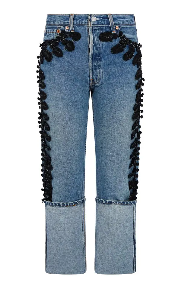CONNER IVES Vintage Rigid Low-rise Straight-leg Jeans - Blue