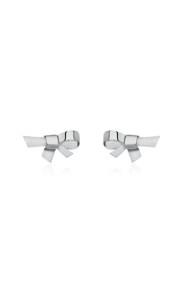 Oscar De La Renta Small Bow Stud Earrings