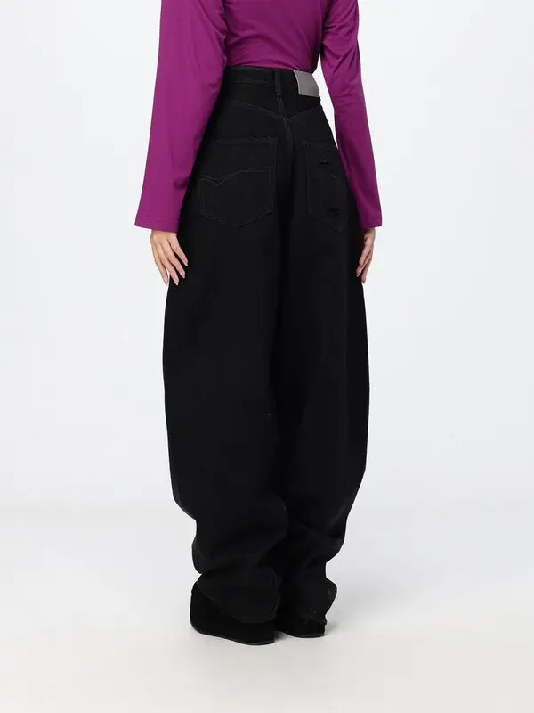 Balenciaga High-waisted Baggy Wide-leg Jeans In Cotton Denim