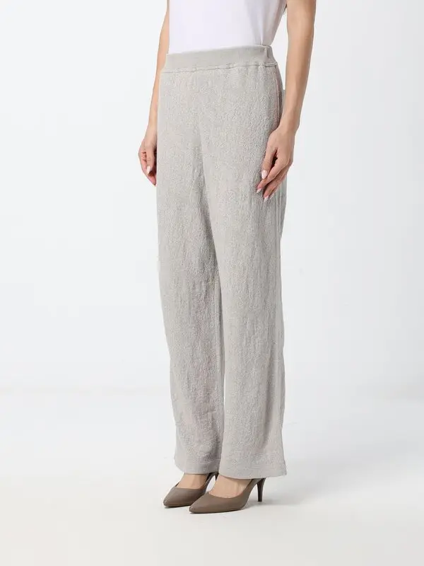 Brunello Cucinelli Straight-leg Wool And Cashmere Knit Trousers With Elastic Waist - Grey