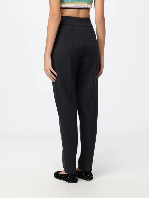 Alaïa Straight-leg High-waisted Wool Knit Trousers With Slash Pockets