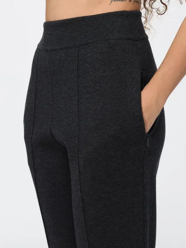 Alaïa Straight-leg High-waisted Wool Knit Trousers With Slash Pockets