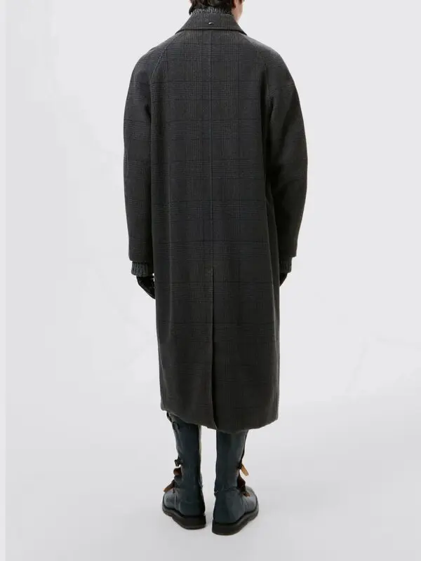 Our Legacy Long Double-breasted Coat In Pure Virgin Wool With Classic Lapels