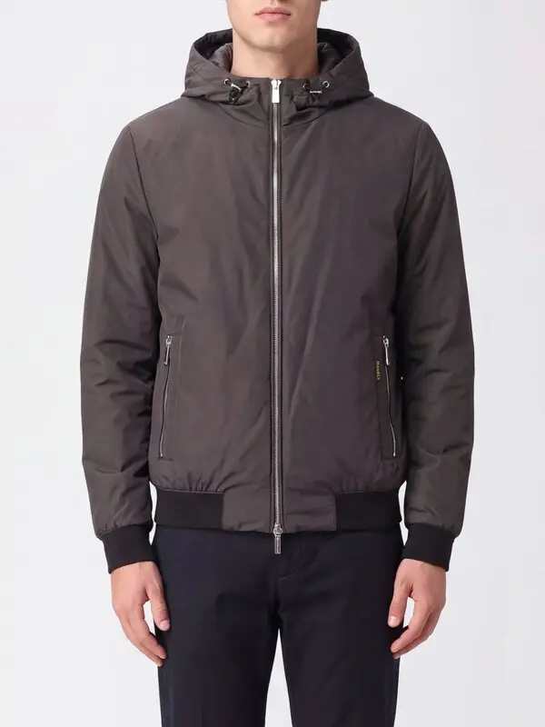 MOORER Oniro Water-repellent Polyester Down-padded Bomber Jacket - Dark