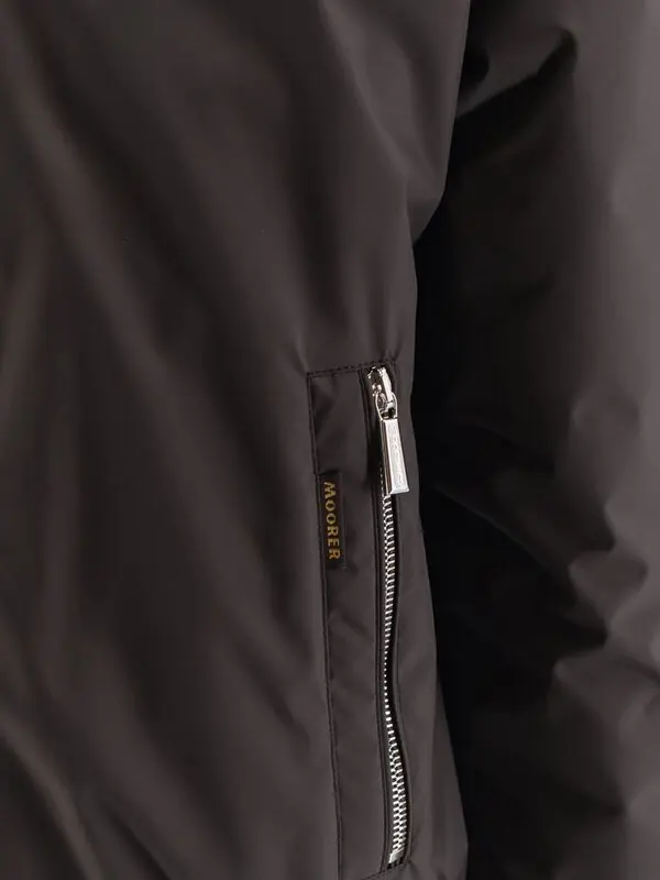 MOORER Oniro Water-repellent Polyester Down-padded Bomber Jacket - Dark