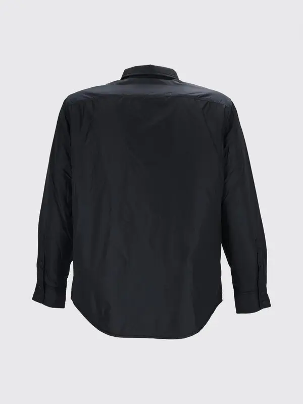 Aspesi Padded Tech Fabric Shirt Jacket With Flap Patch Pockets - Blue