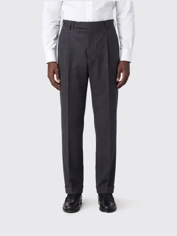 PT TORINO Straight-leg Pleated Wool Blend Tailored Trousers