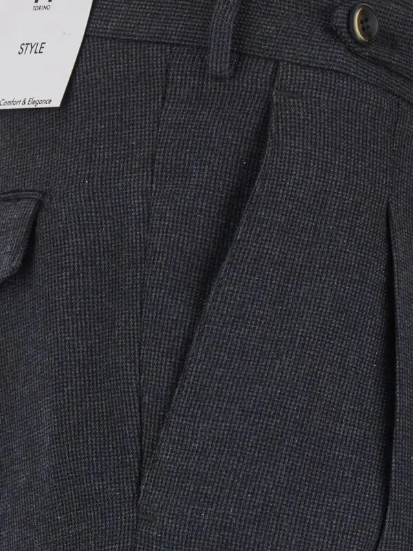 PT TORINO Straight-leg Pleated Wool Blend Tailored Trousers