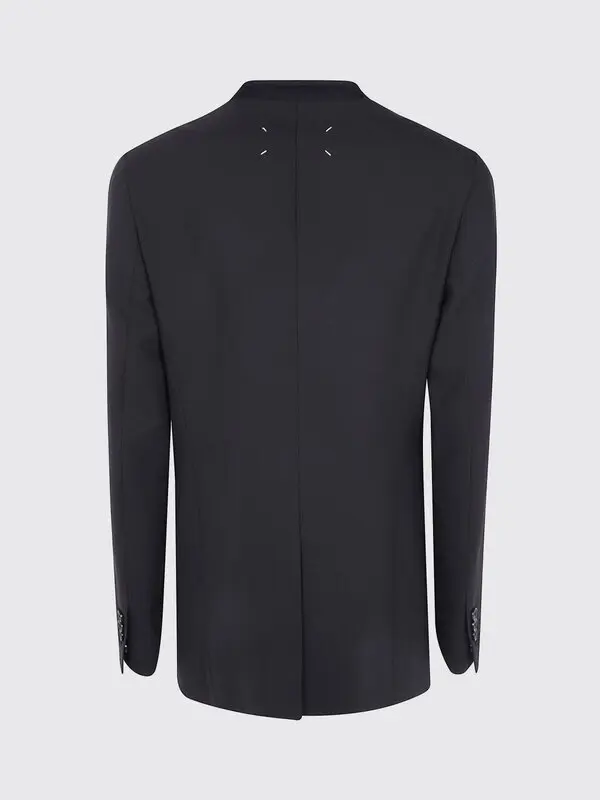 MAISON MARGIELA Single-breasted Wool Blazer With Shawl Collar