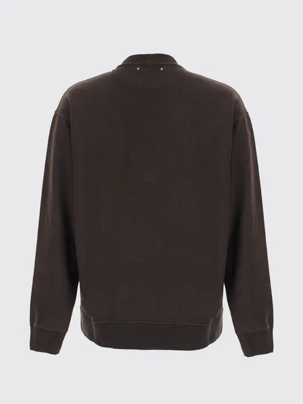 GOLDEN GOOSE V-neck Cotton Cardigan With Dropped Shoulders