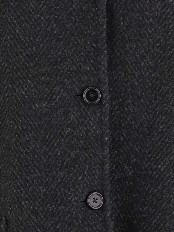 JIL SANDER Single-breasted Virgin Wool Blazer With Lapels And Patch Pockets