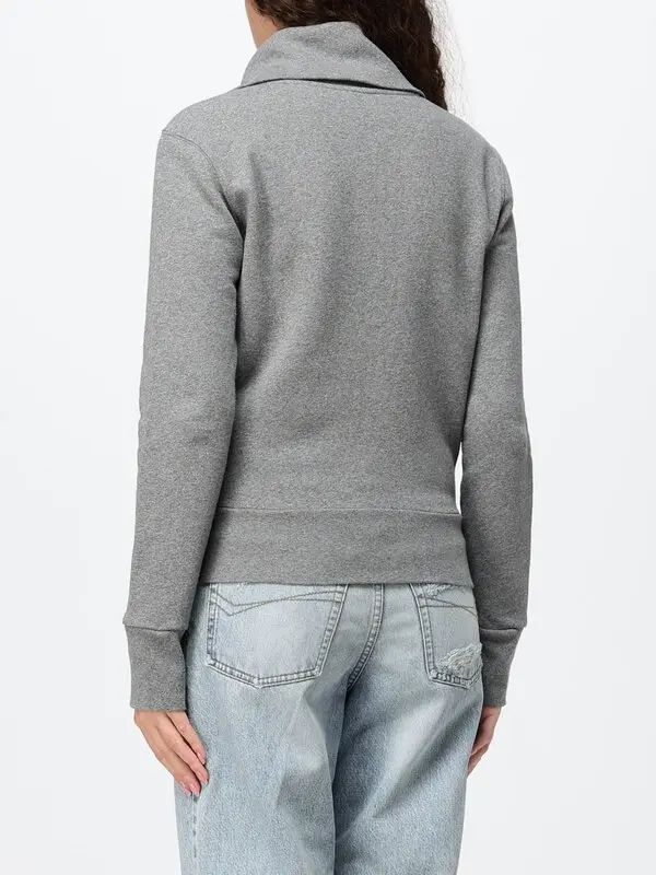 Balenciaga Slim-fit Zipped Cotton Jumper With Sailor Collar And Logo