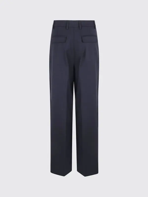 THELATEST Pleated Tailored Wide-leg Trousers In Virgin Wool Blend - Black