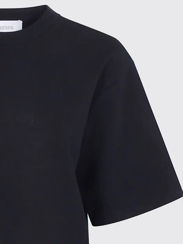 Sportmax Crew-neck T-shirt In Viscose Blend With Dropped Shoulders