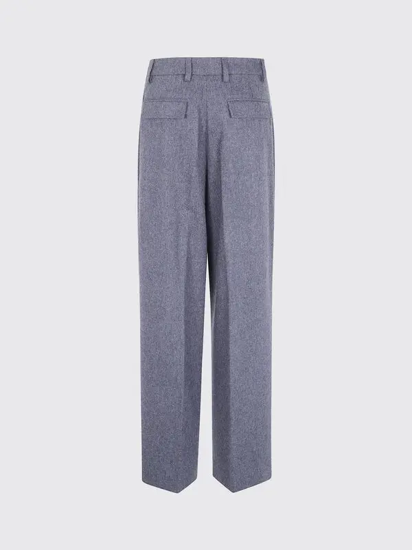 THELATEST Mid-rise Pleated Wide-leg Trousers In A Wool Blend Fabric