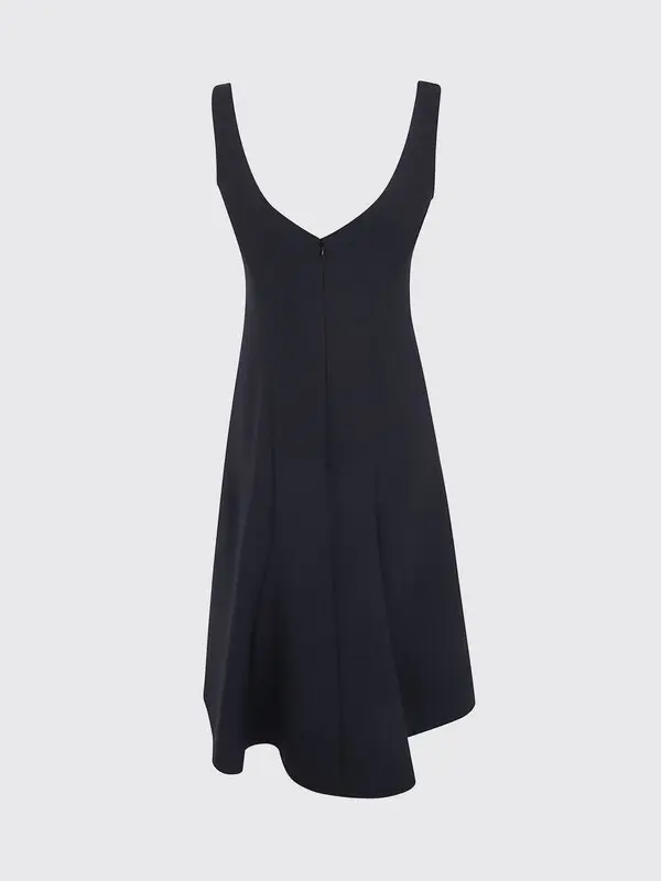 N° 21 Off-the-shoulder A-line Crêpe Midi Dress With V-neck