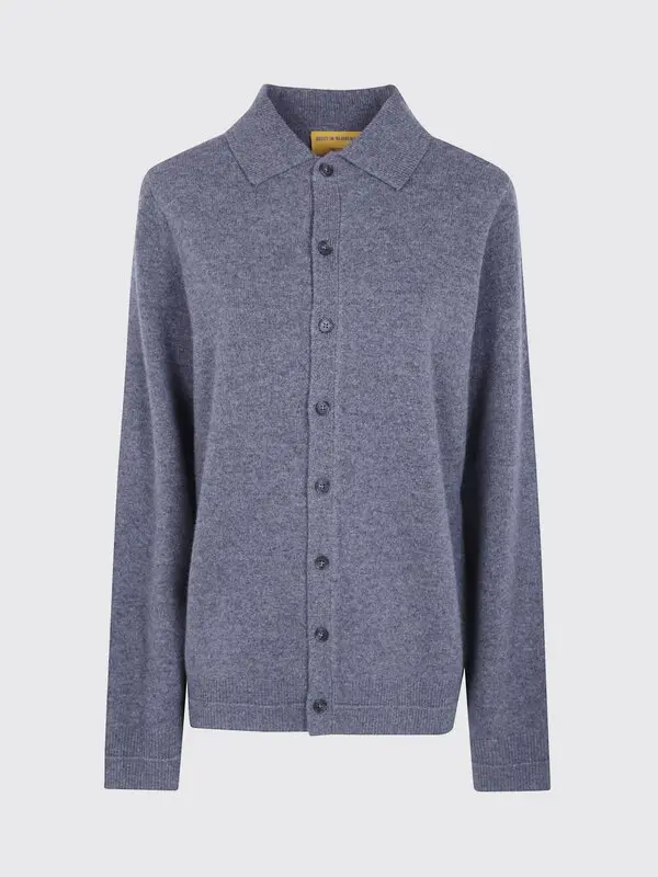 Guest In Residence Cashmere And Merino Wool Blend Cardigan With Buttons - Grey