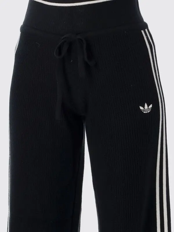 ADIDAS ORIGINALS High-waisted Wool Knit Wide Leg Jogging Trousers