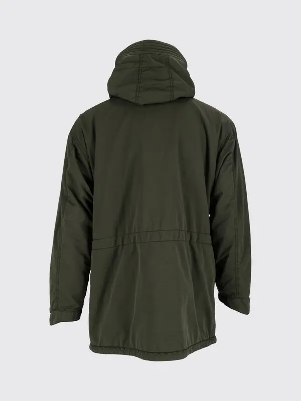 Aspesi Windproof Technical Fabric Knee-length Parka With Hood