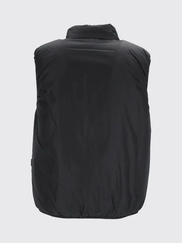 Aspesi Water-repellent Padded Nylon Gilet With High Neck And Zip - Grey