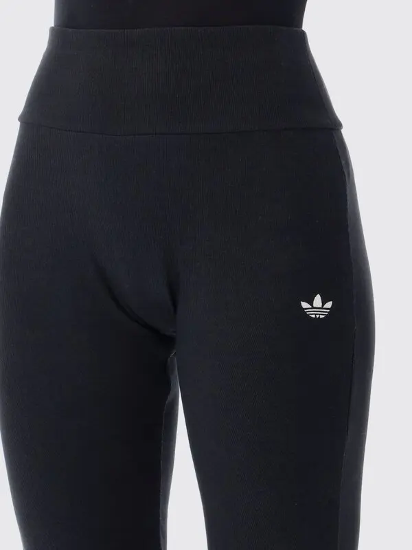 ADIDAS ORIGINALS High-waisted Flared Trousers In A Cotton Blend