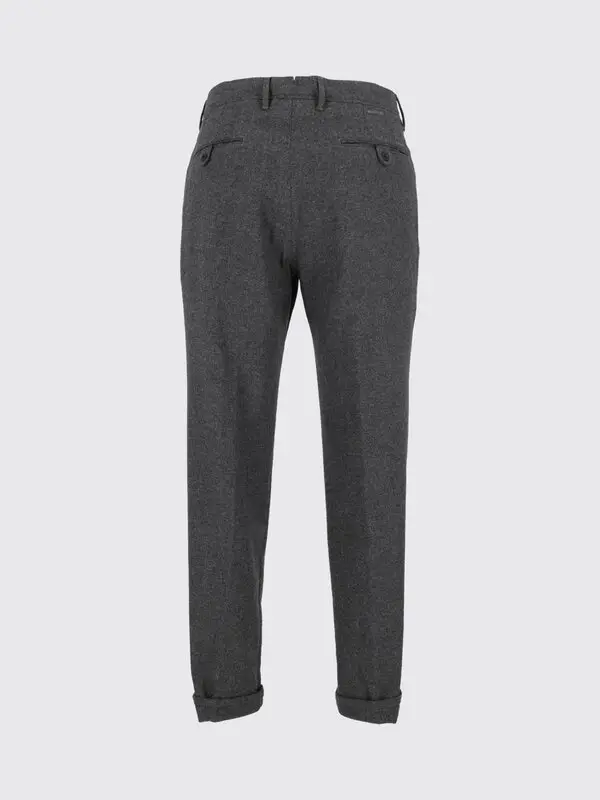 SLOWEAR Pleated Straight-fit Wool-blend Chino Trousers