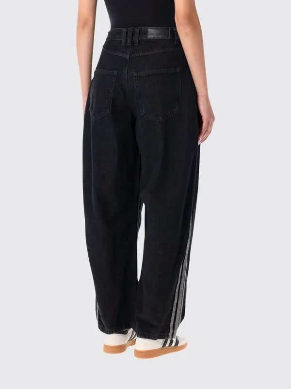 ADIDAS ORIGINALS Low-rise Relaxed Fit Wide-leg Jeans In Denim