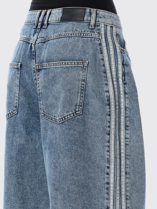 ADIDAS ORIGINALS Low-rise Relaxed Fit Wide-leg Jeans