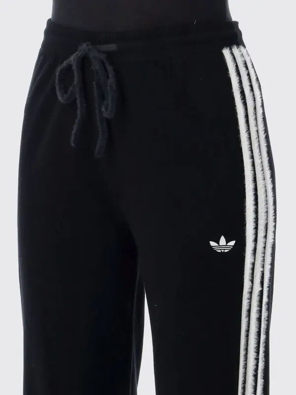 ADIDAS ORIGINALS Wide Leg Knit Jogging Trousers With 3-stripes Logo