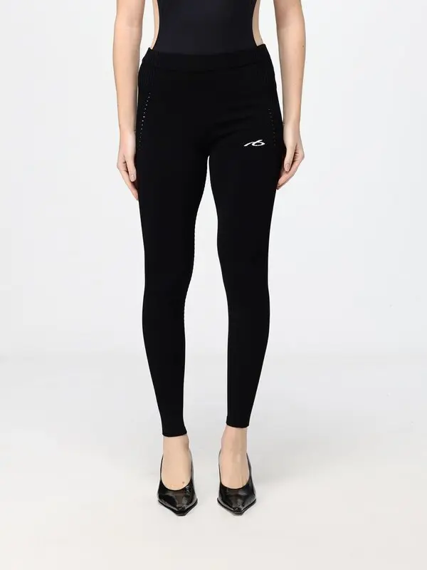 Balenciaga High-waisted Stretch-tech Leggings With Contrast Logo