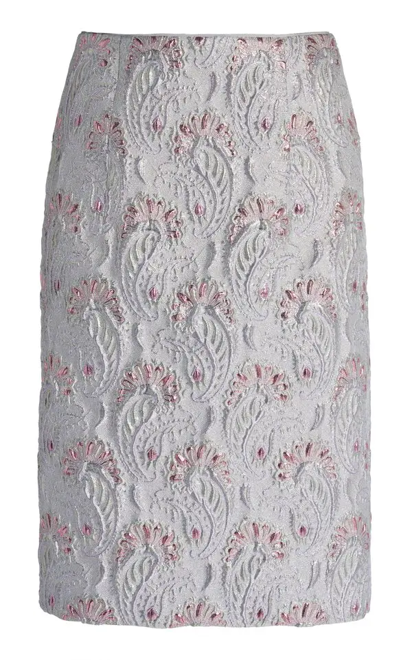 Dries Van Noten Sarona Patterned Midi Skirt