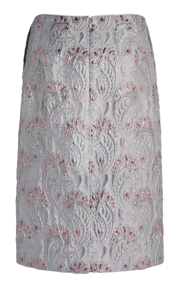 Dries Van Noten Sarona Patterned Midi Skirt