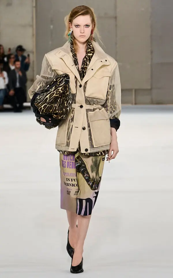 Dries Van Noten Green Drop Earrings