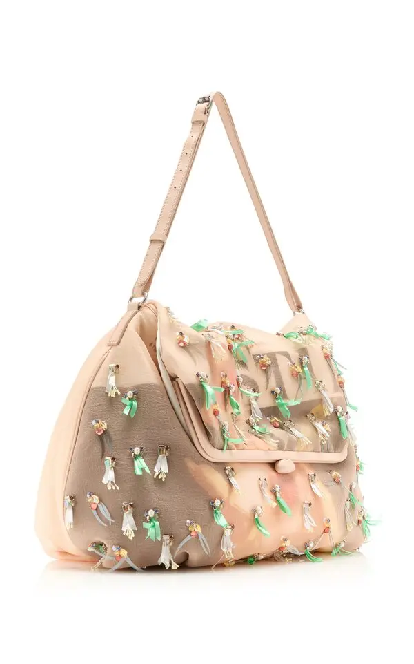 Dries Van Noten Clasp Clutch With Embroidery