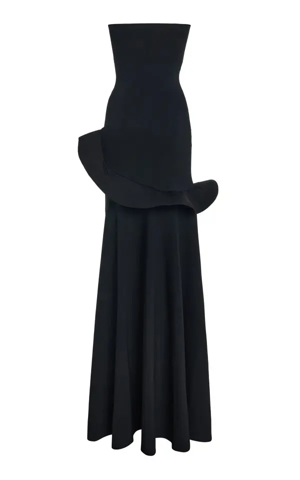 DIOTIMA Flounce Crepe Knit Gown
