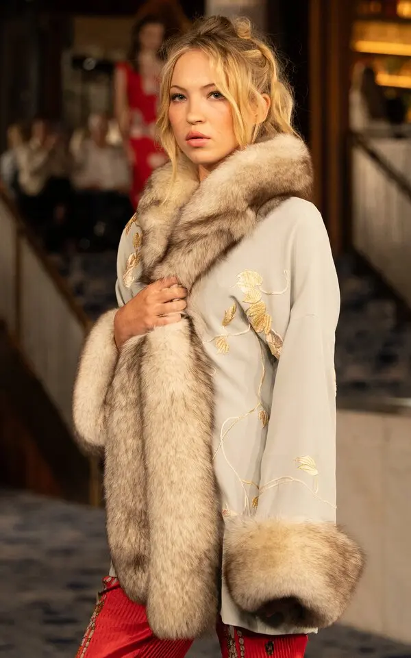 CONNER IVES Demi Couture Fur-trimmed Coat