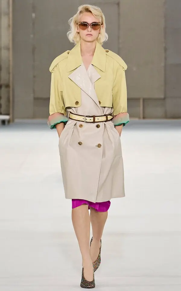 Dries Van Noten Rulan Cropped Cotton Trench Coat