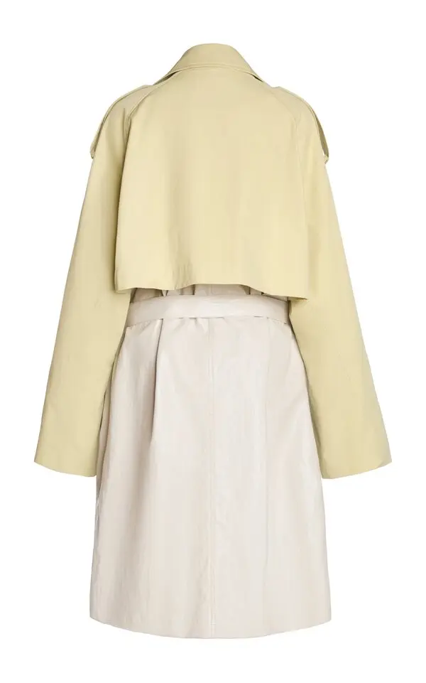 Dries Van Noten Rulan Cropped Cotton Trench Coat