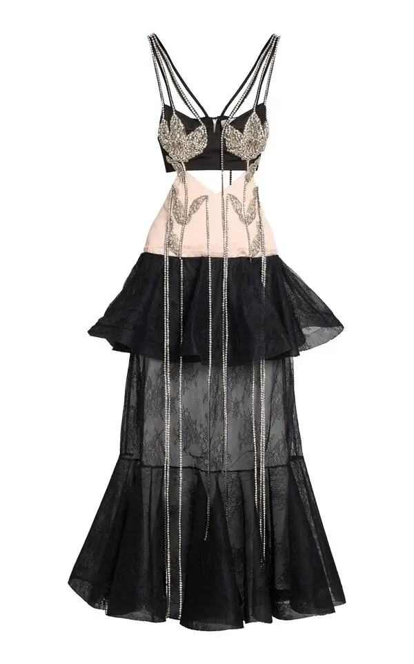 Erdem Embellished Maxi Dress - Black