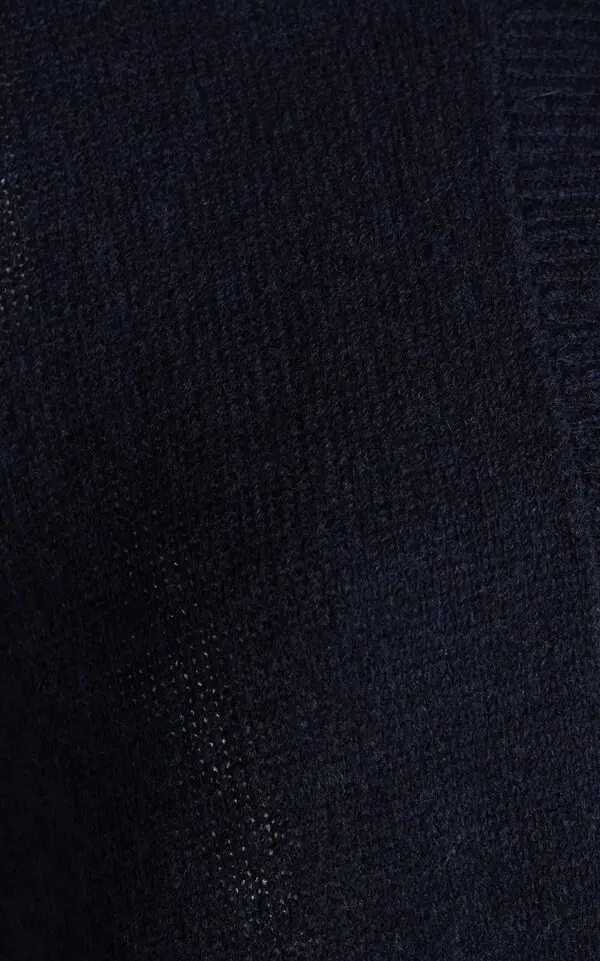 Dries Van Noten Tanon Open-front Wool-cashmere Top