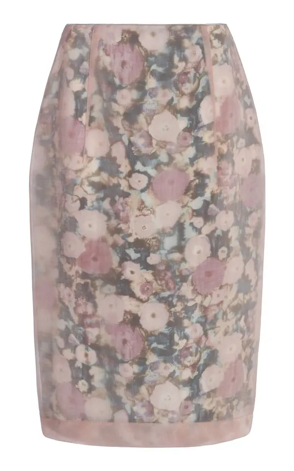 Dries Van Noten Sarona Printed Midi Skirt