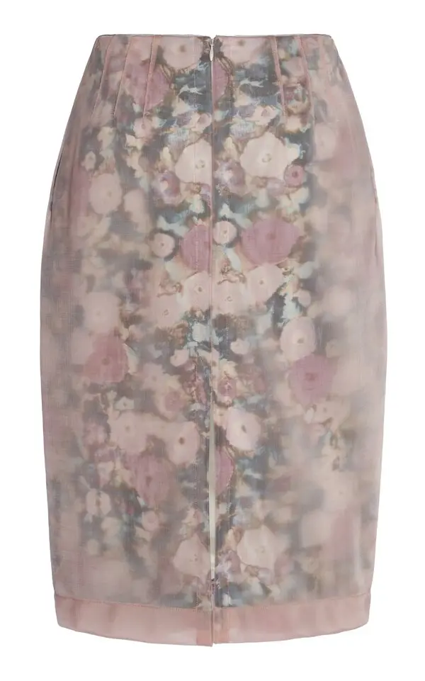 Dries Van Noten Sarona Printed Midi Skirt