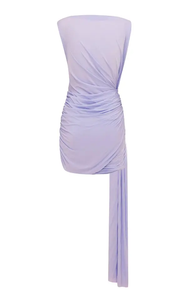 Alex Perry Sleeveless Knot Jersey Mini Dress